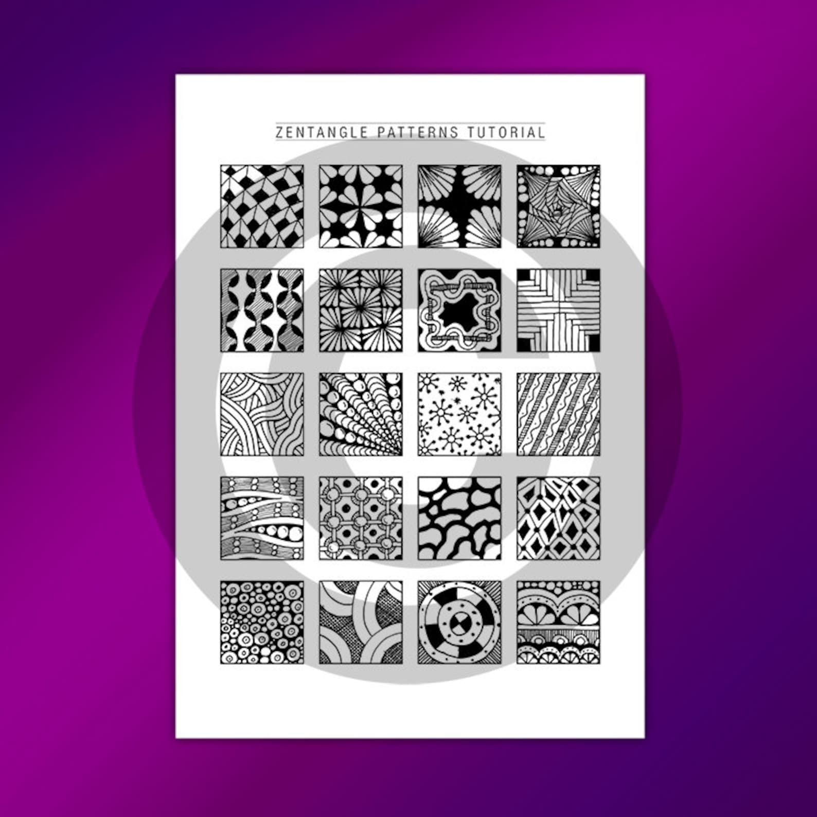 Creative Zentangle Stencil Set , Starter Kit for Zentangle Art - Etsy