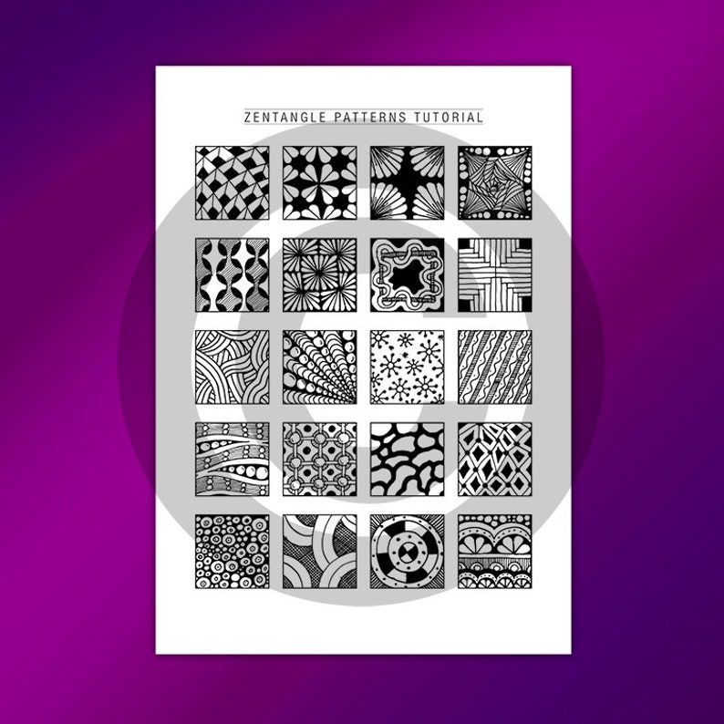 Creative Zentangle Stencil Set , Starter Kit for Zentangle Art - Etsy
