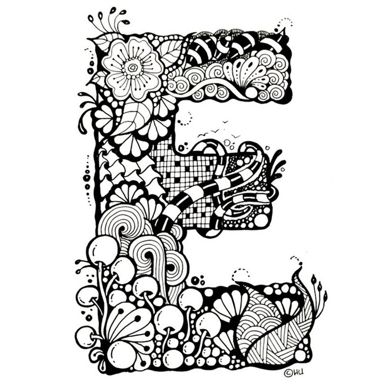 Zentangle Alphabet - Etsy