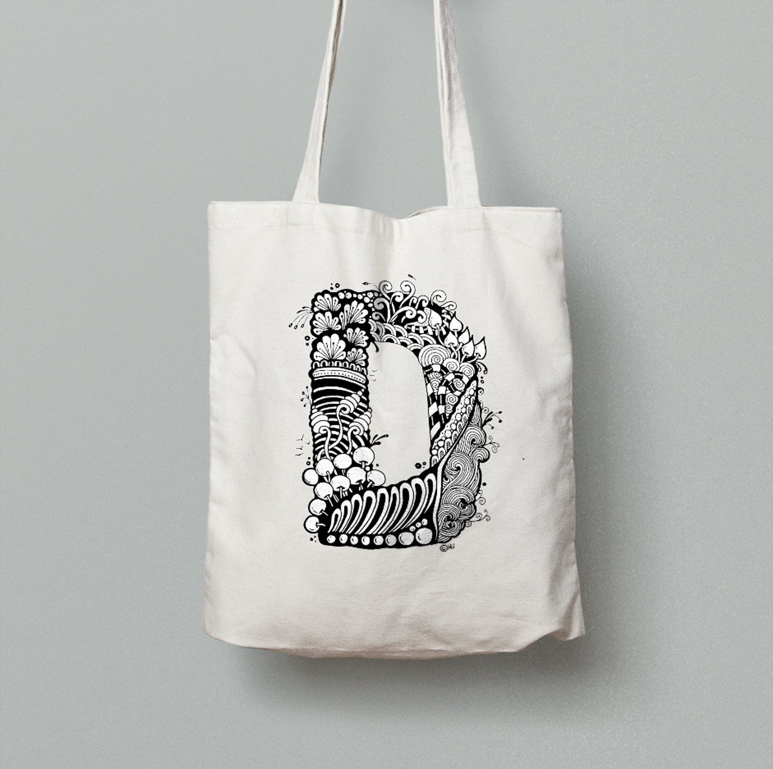 Zentangle Alphabet Letter D , Zentangle Art , Zentangle Letter for ...