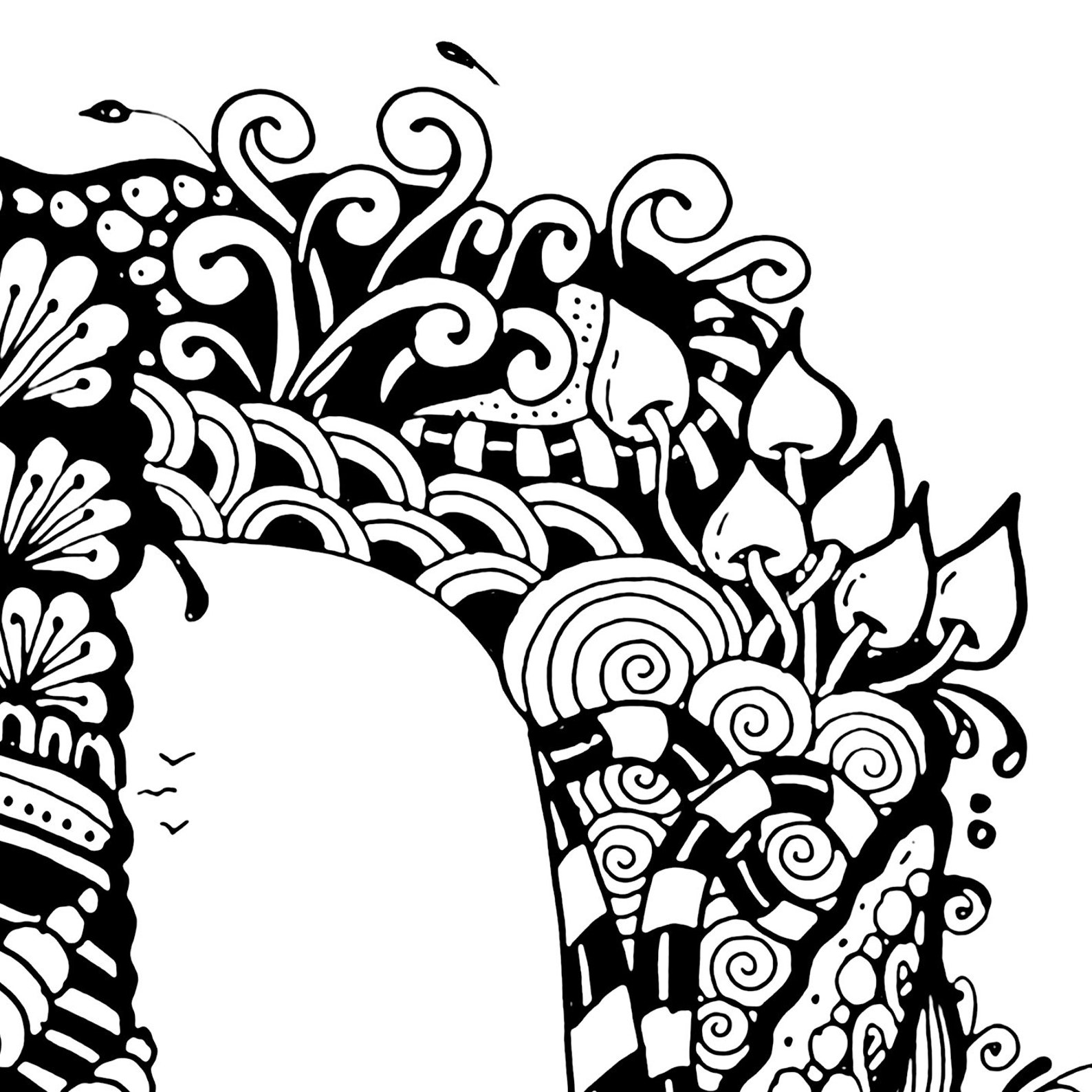 Zentangle Alphabet Letter D , Zentangle Art , Zentangle Letter for ...