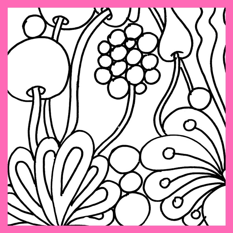 Creative Zentangle Doodle Coloring Page: Stress Reducing Art Therapy ...
