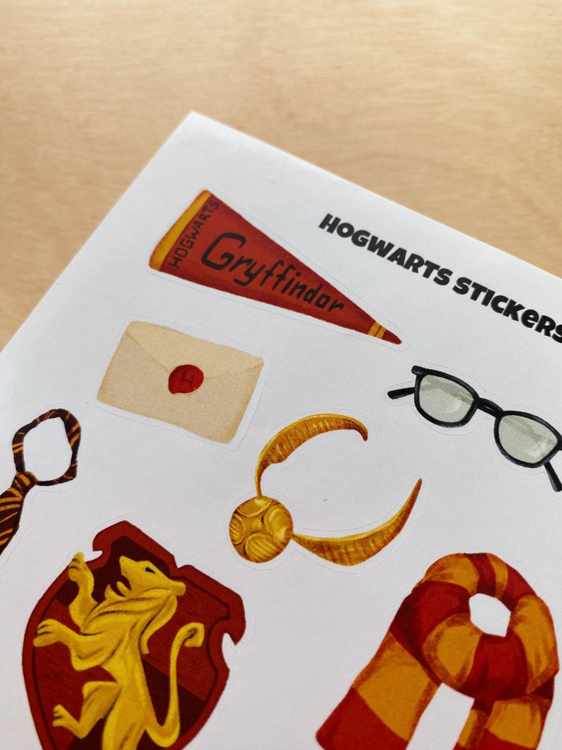 Gryffindor Hogwarts Legacy Stickers, Official Harry Potter Designs ...