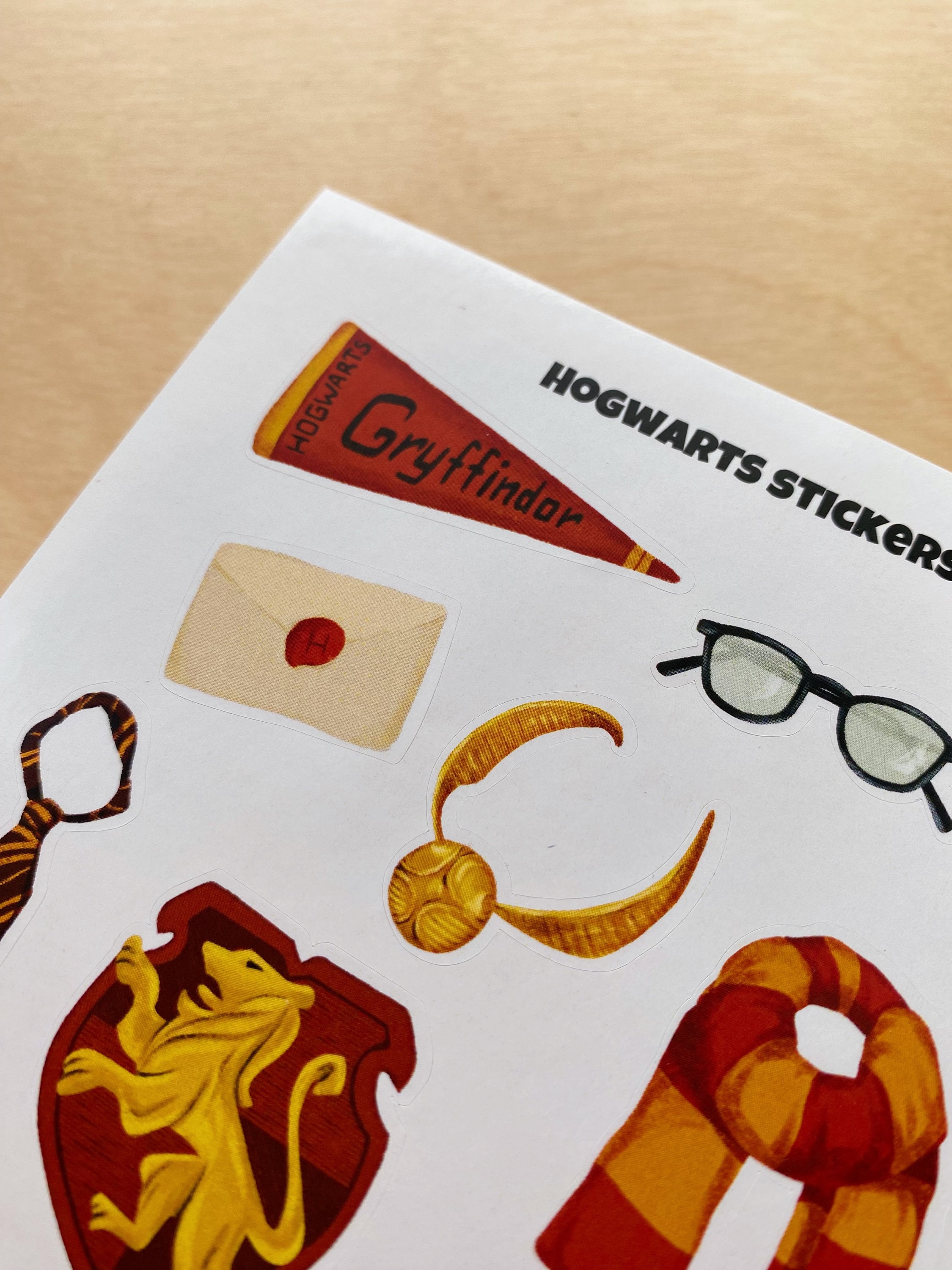 Gryffindor Hogwarts Legacy Stickers, Official Harry Potter Designs ...