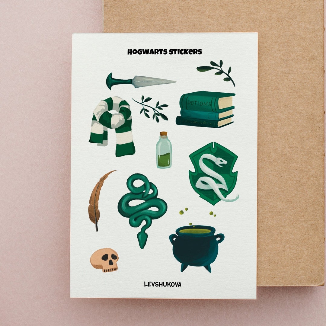 Hogwarts Legacy Stickers Harry Potter Sticker Pack Slytherin Sticker ...