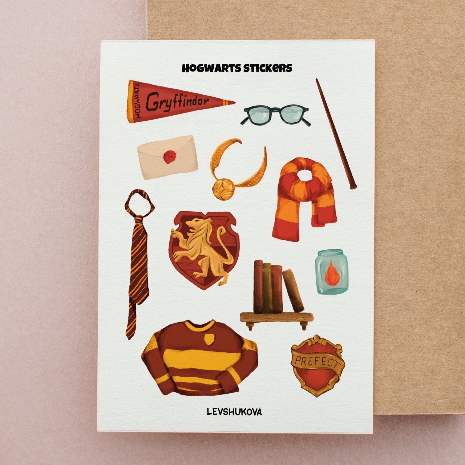 Gryffindor Hogwarts Legacy Stickers, Official Harry Potter Designs ...