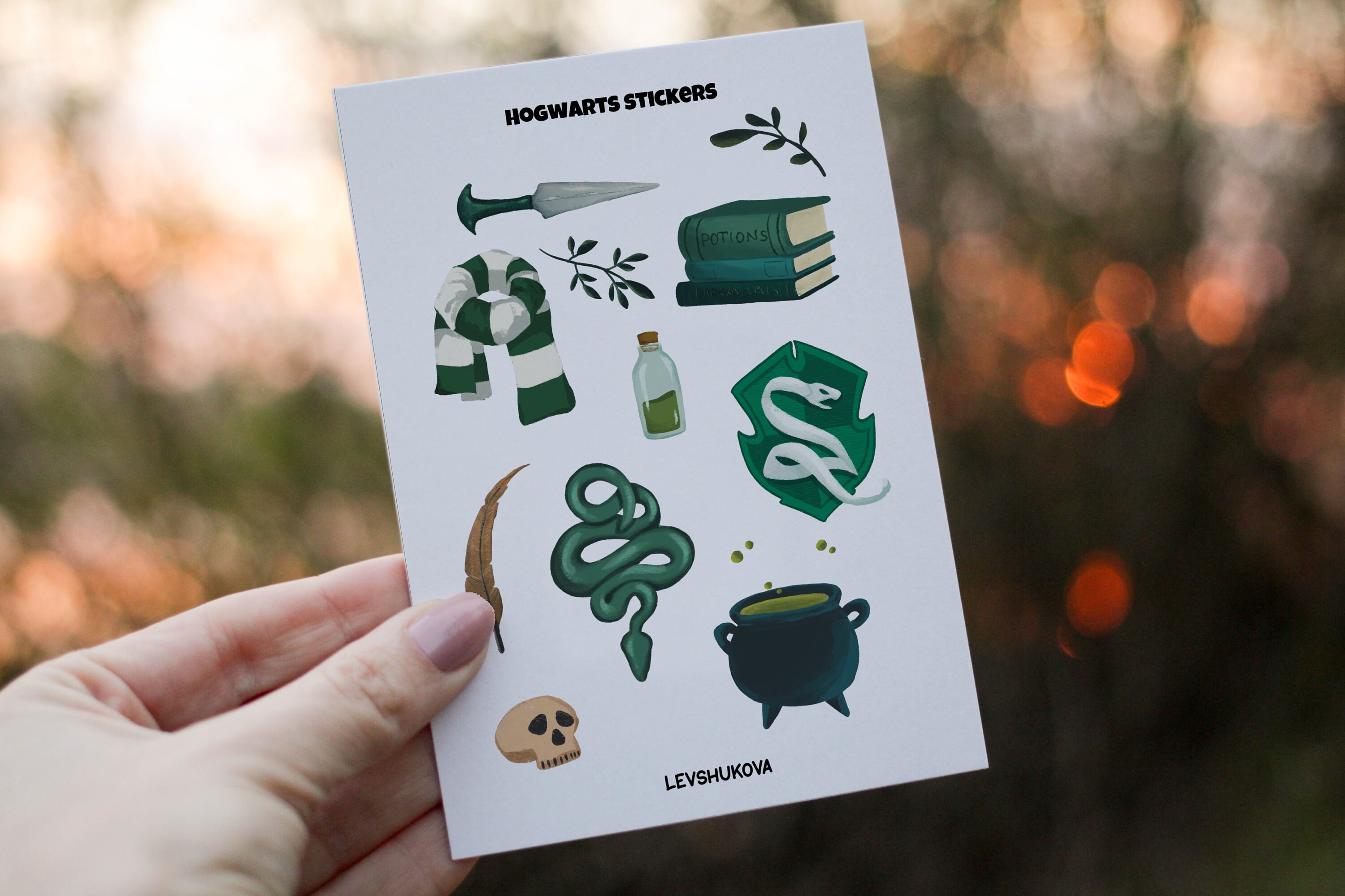 Hogwarts Legacy Stickers Harry Potter Sticker Pack Slytherin Sticker ...