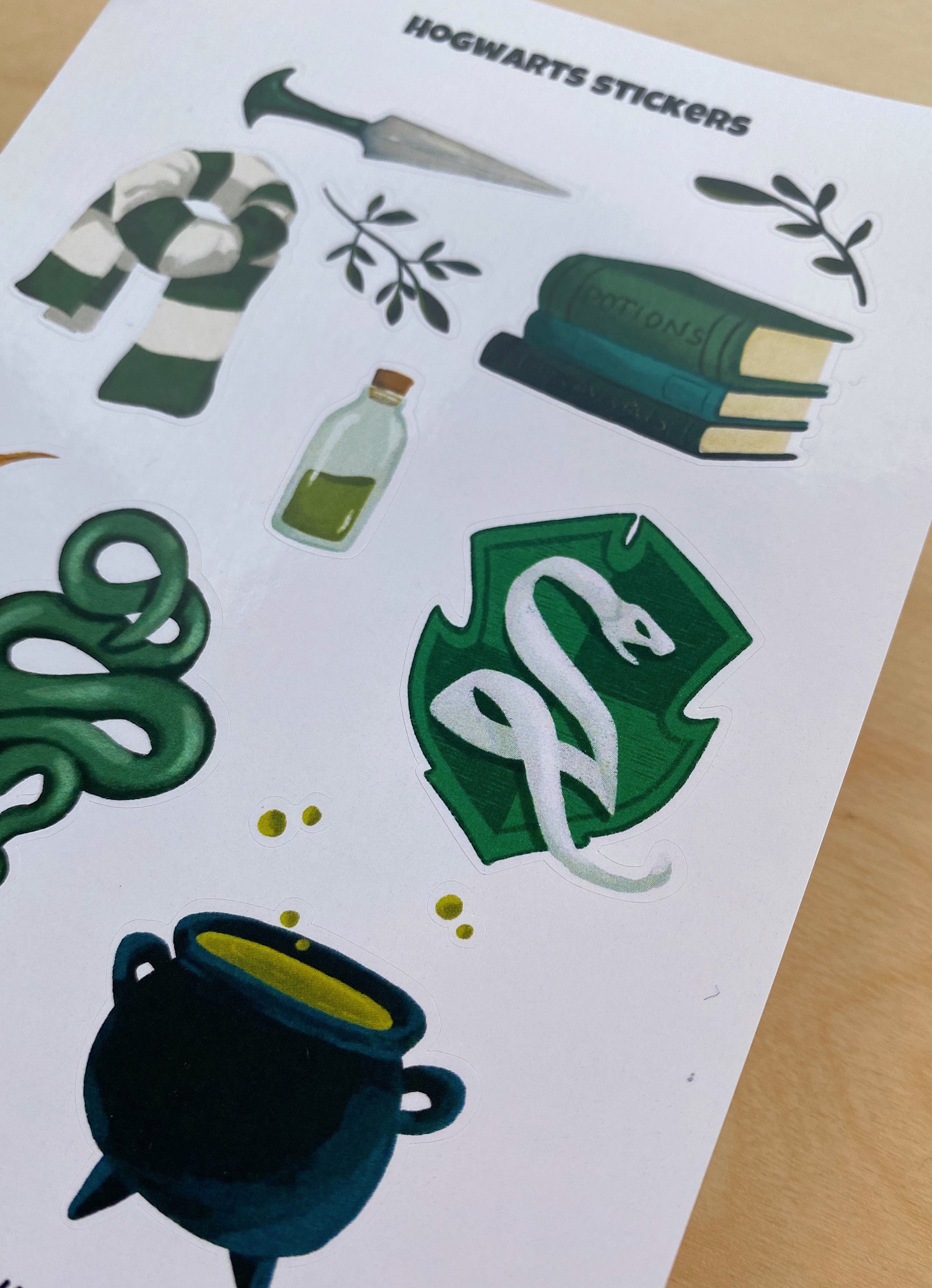 Hogwarts Legacy Stickers Harry Potter Sticker Pack Slytherin Sticker ...