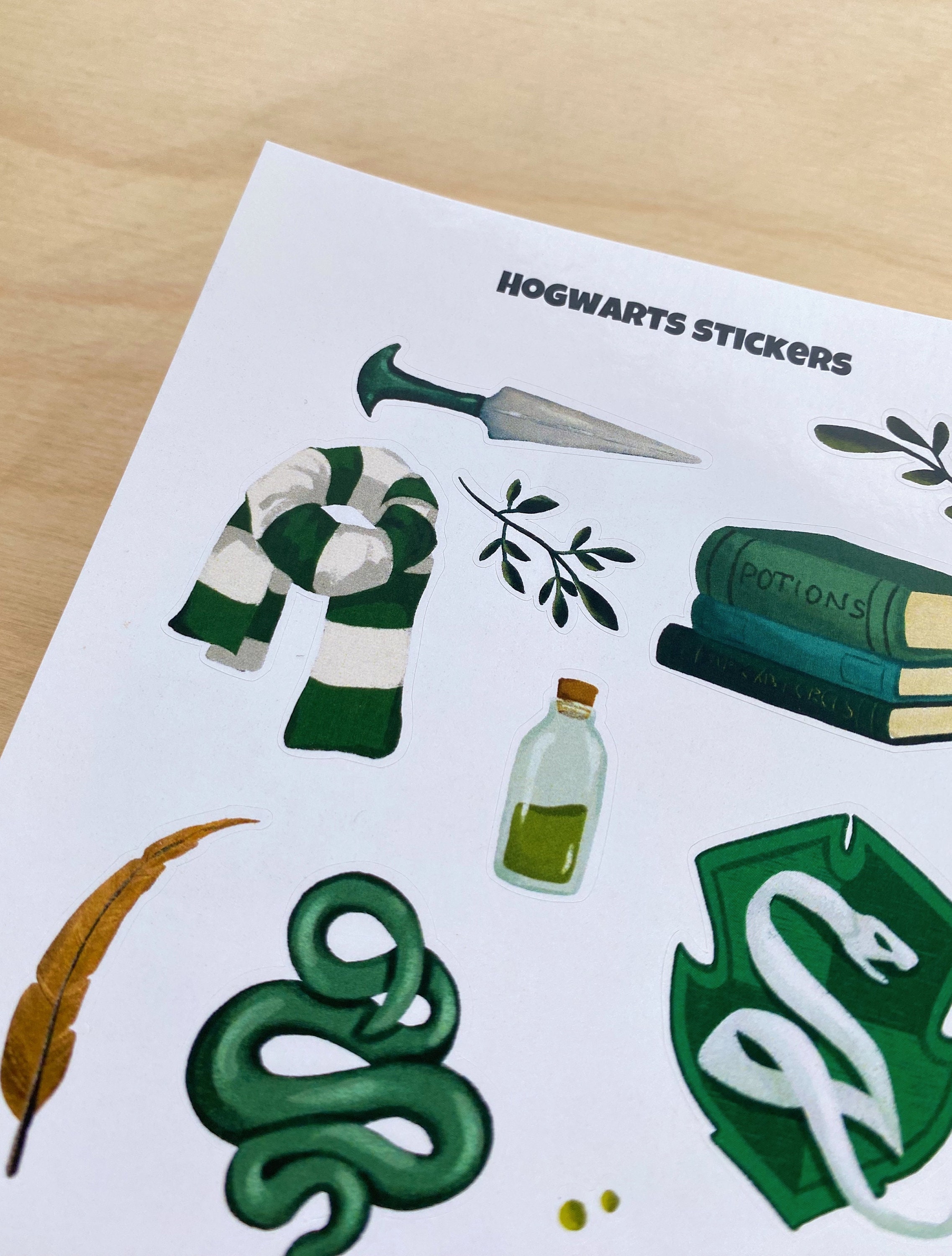 Hogwarts Legacy Stickers Harry Potter Sticker Pack Slytherin Sticker ...