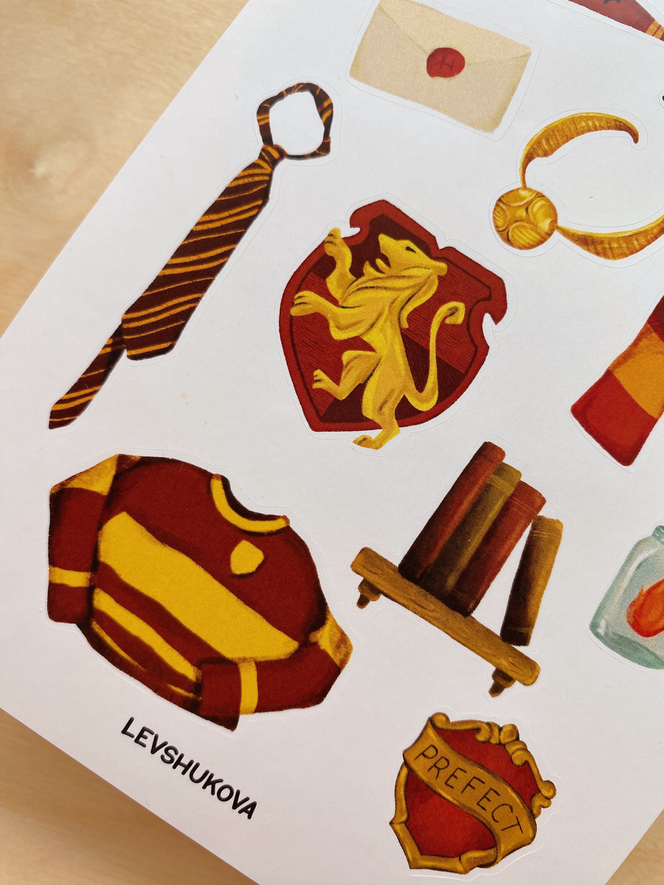 Gryffindor Hogwarts Legacy Stickers, Official Harry Potter Designs ...