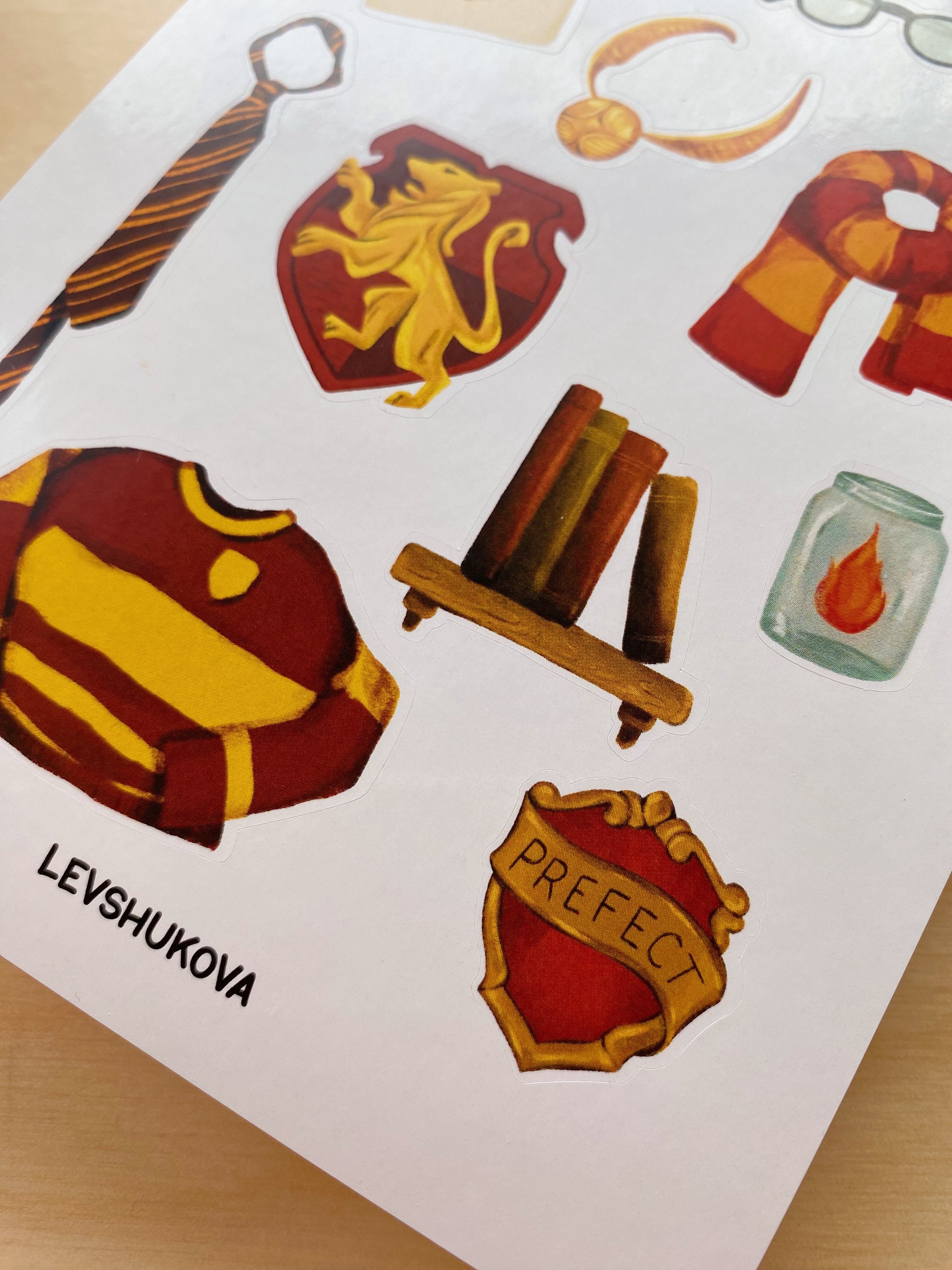 Gryffindor Hogwarts Legacy Stickers, Official Harry Potter Designs ...