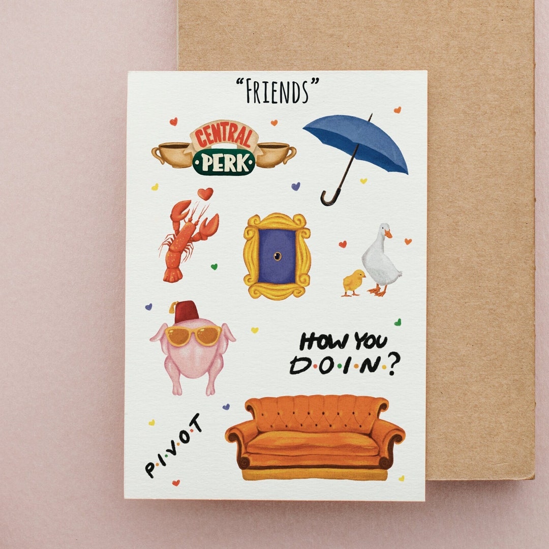 Friends TV Show Stickers: Turkey, Lobster, and All Things Cute and ...