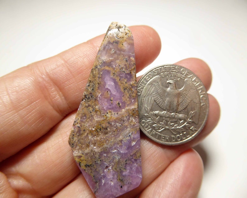 Pink Purple Gemstone Smithsonite Natural Stone Jewelry Cabochon Pendant ...