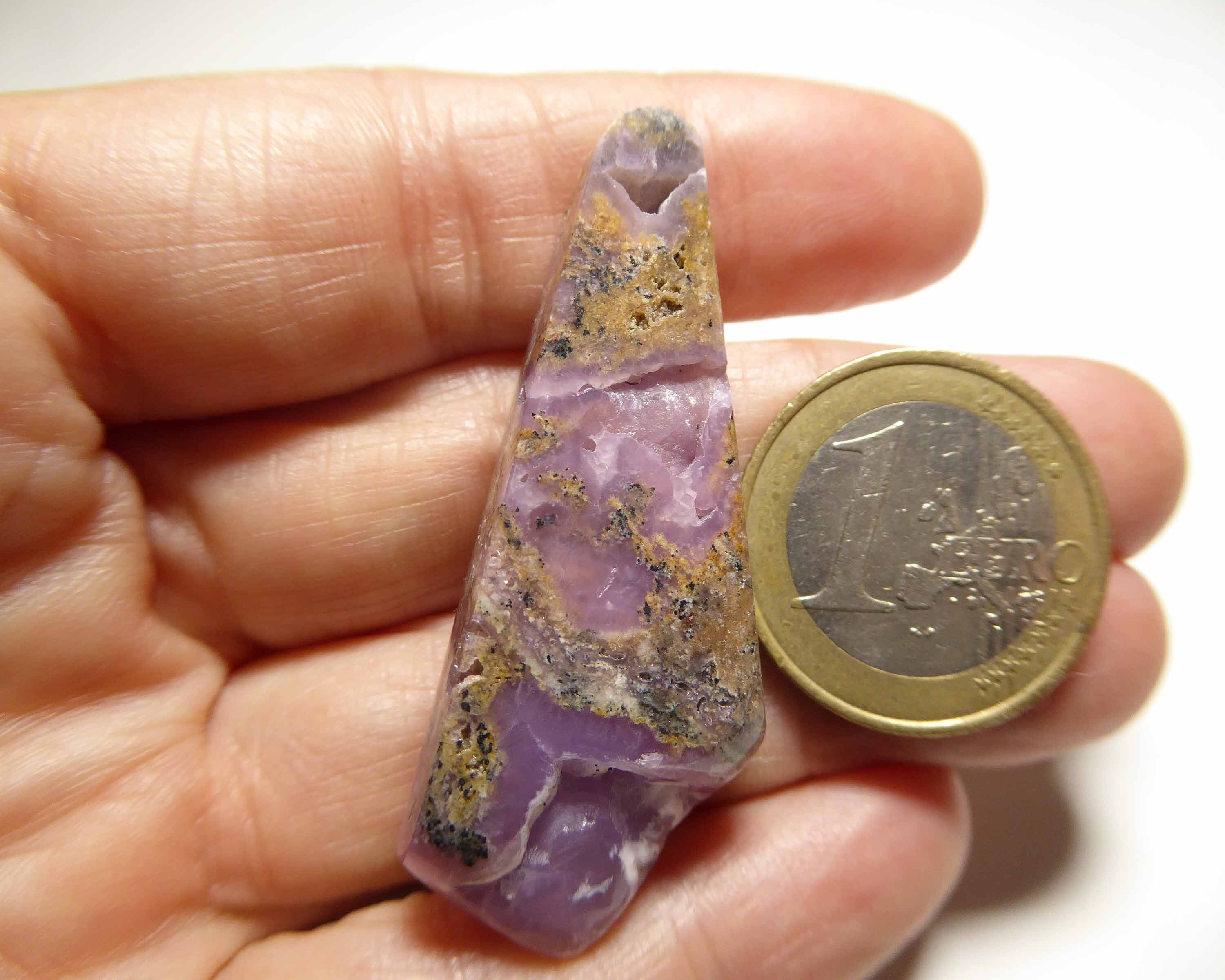 Pink Purple Gemstone Smithsonite Natural Stone Jewelry Cabochon Pendant ...