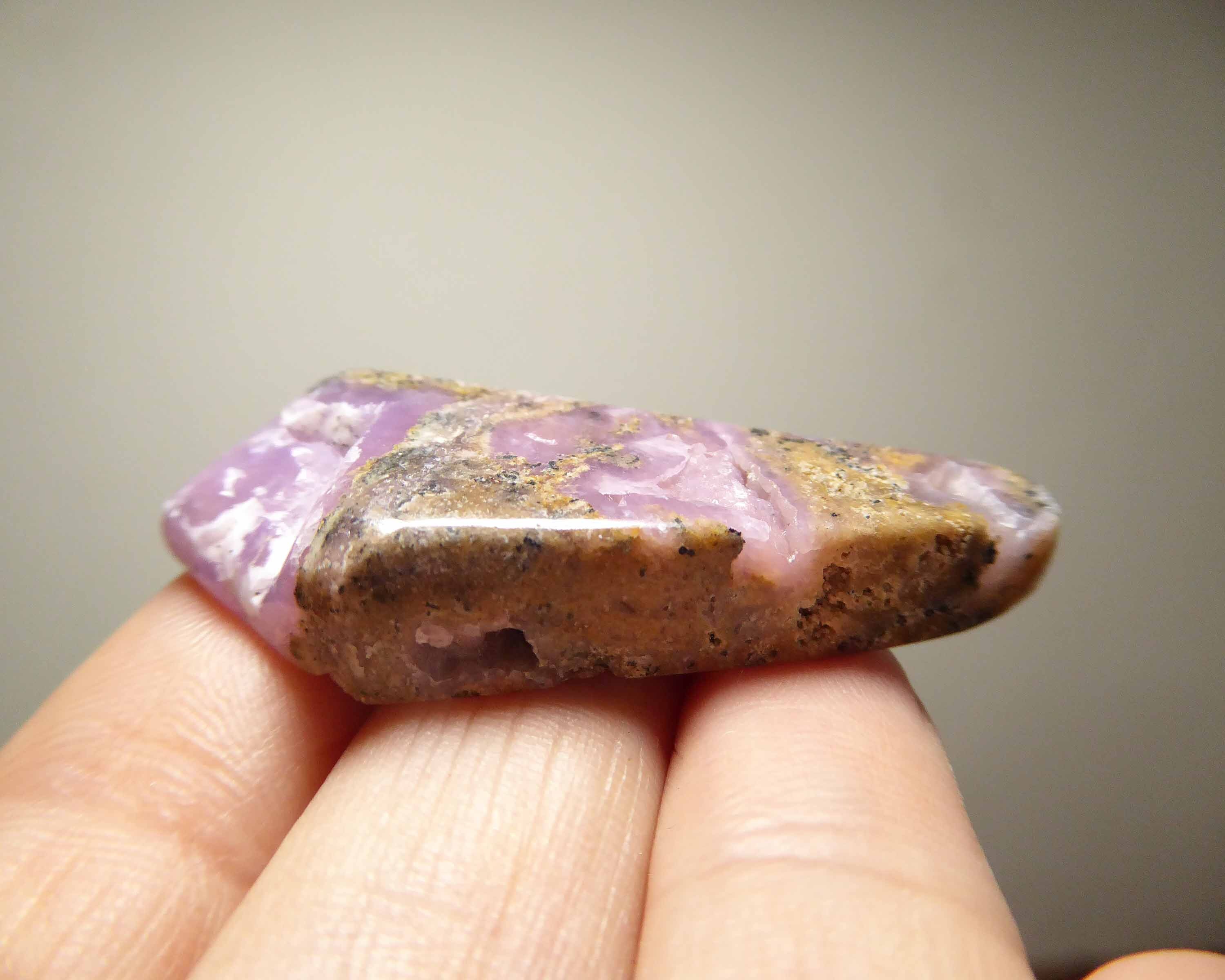 Pink Purple Gemstone Smithsonite Natural Stone Jewelry Cabochon Pendant ...