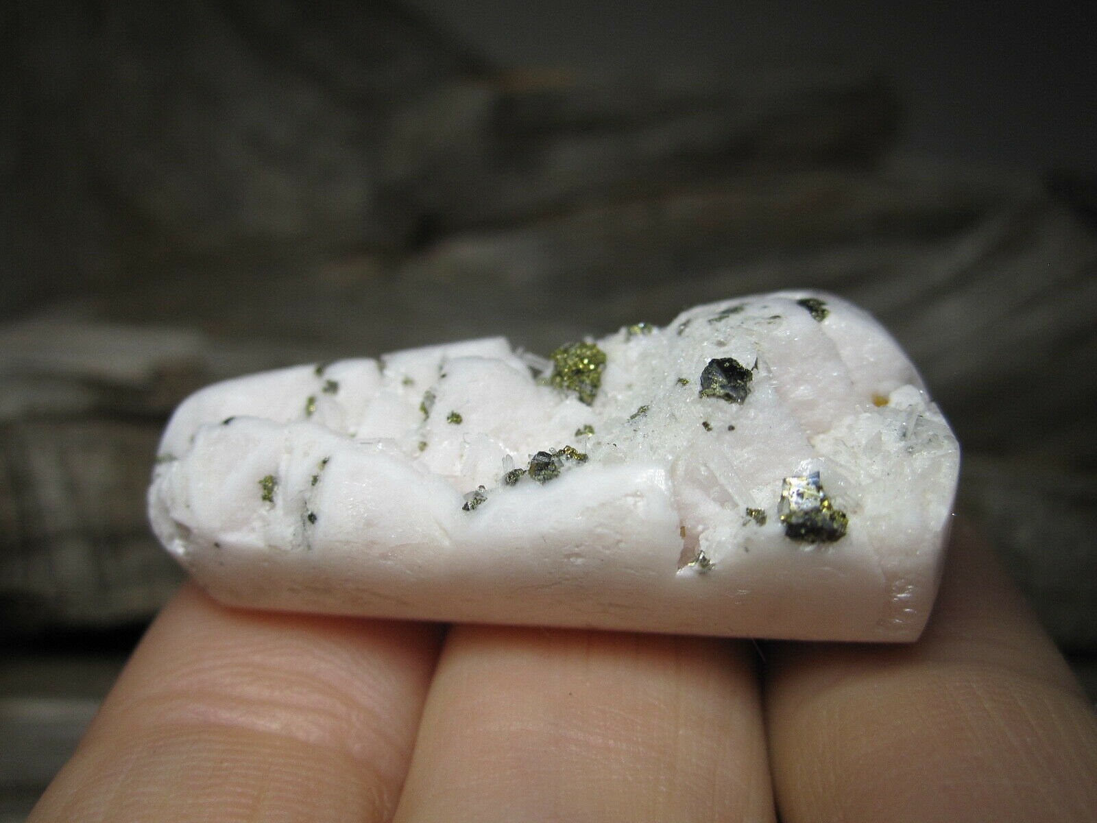 Pink Mangano Calcite Pyrite Quartz Gemstone Cabochon Pendant - Etsy