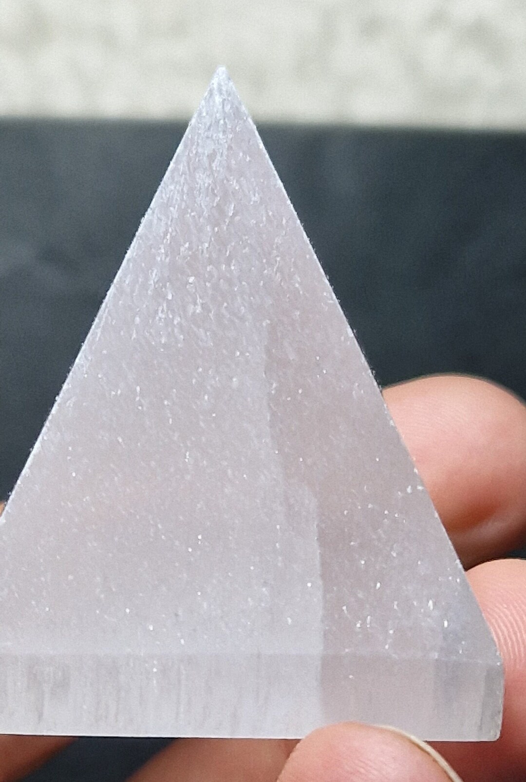 Plaster Selenite Pyramids 4 Cm Natural Mineral Crystal Chakra Crystal ...