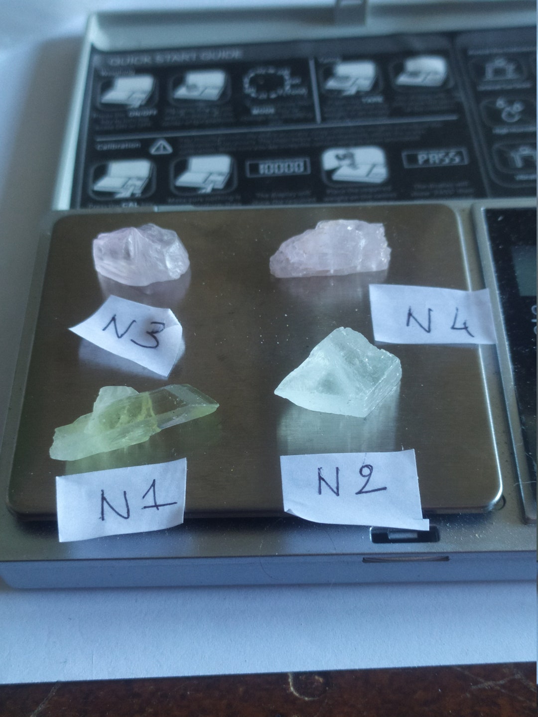 Kunzite Hiddenite Spodumene Crystals Different Colors Natural Pink ...