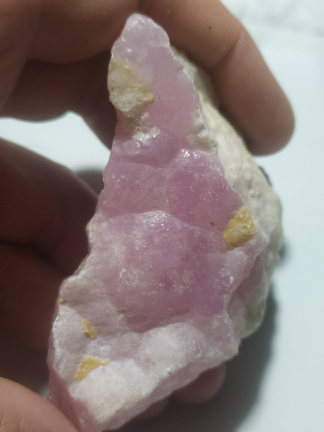 Pink Aragonite Crystal on Matrix 113.65 Gr Rare Natural Chakra Crystal ...