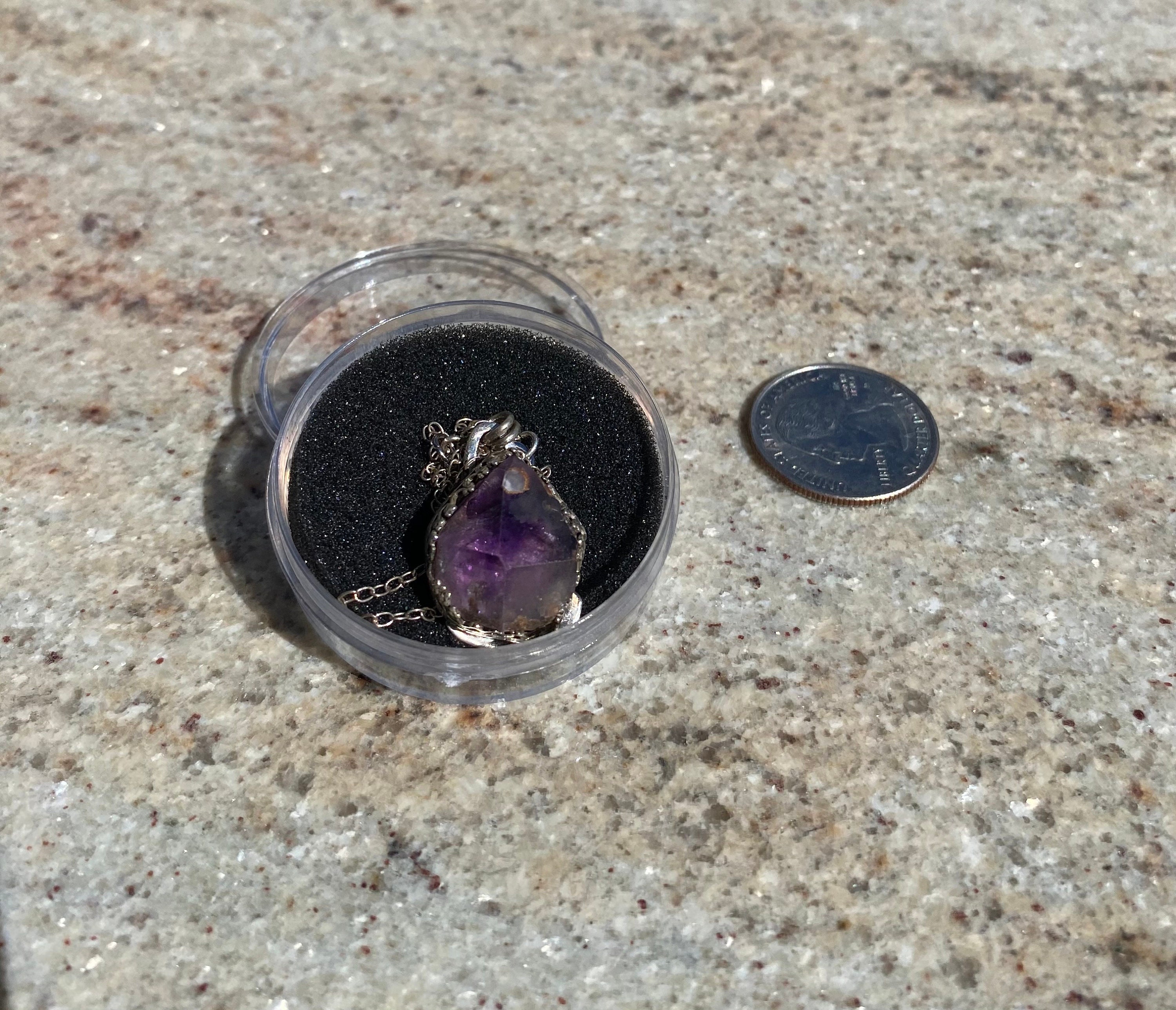 4 Peaks Amethyst Solid Sterling Pendant Etsy UK