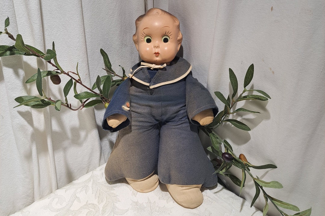 Vintage 1930's Ralph A. Freundlich Inc Googly Eyed Sailor Boy Doll ...