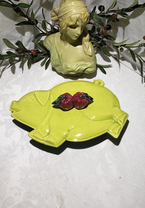 Rare Find Vintage 1951 Florette Murray Glazed Ceramic Pig With | Etsy