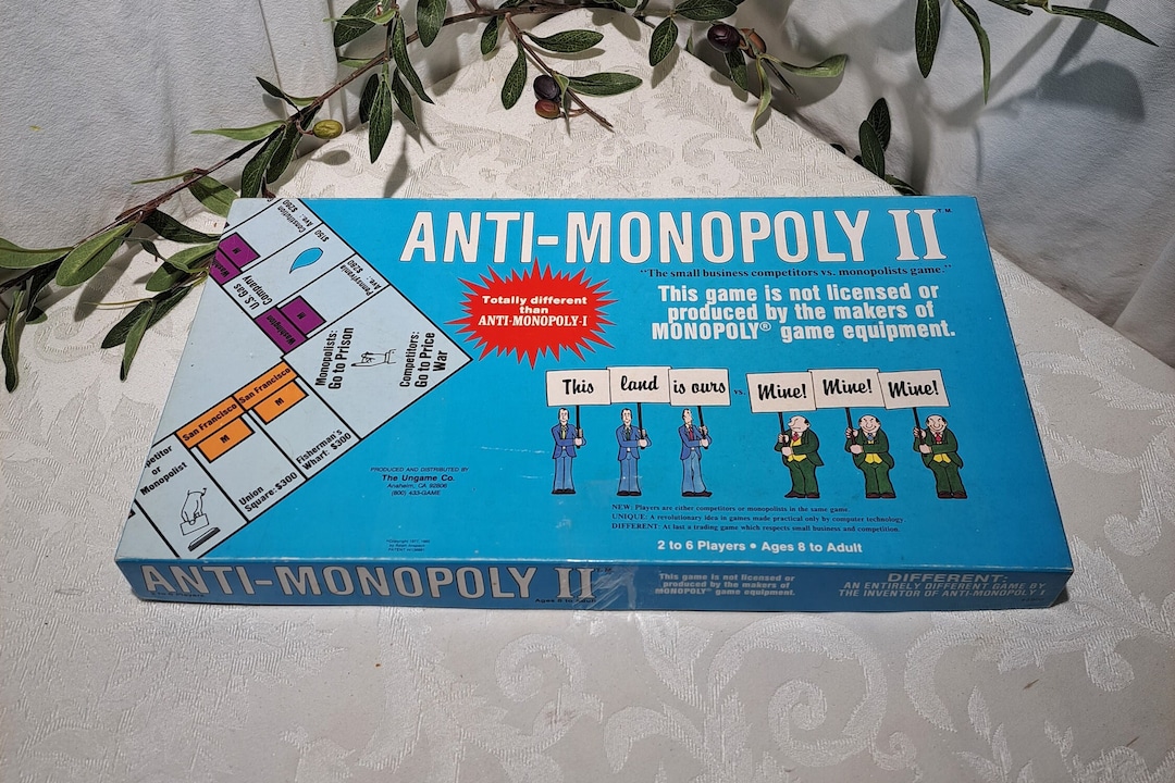 Rare Vintage 1985 the Ungame Co. Anti-monoploy II "the Small Business ...