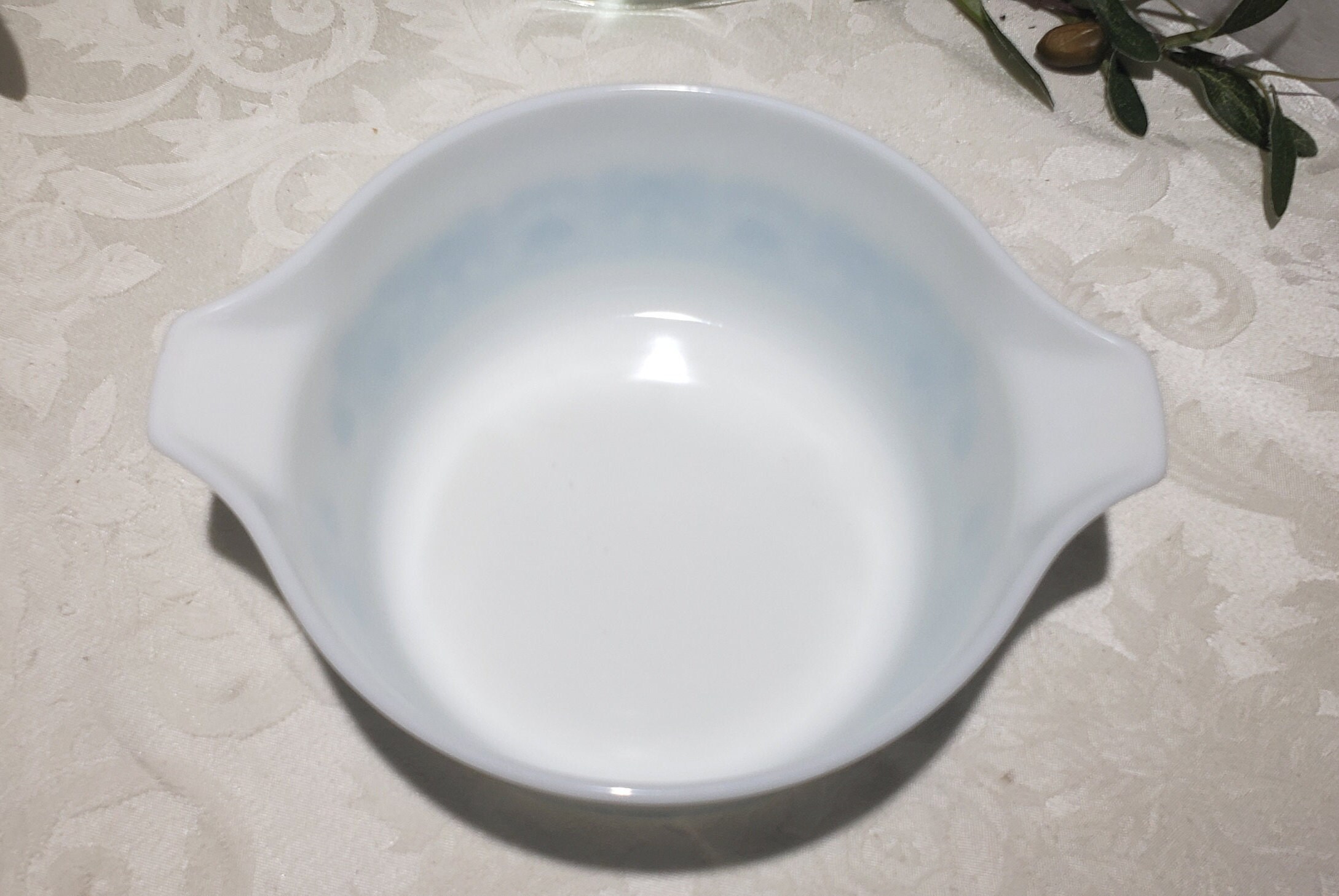 Vintage White and Teal Horizon Pattern Pyrex 475 B Ovenware - Etsy