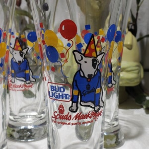 Vintage 1987 Set of 4 12oz Bud Light Spuds Mackenzie "the Original ...