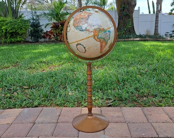 World Standing Floor Globe - Etsy