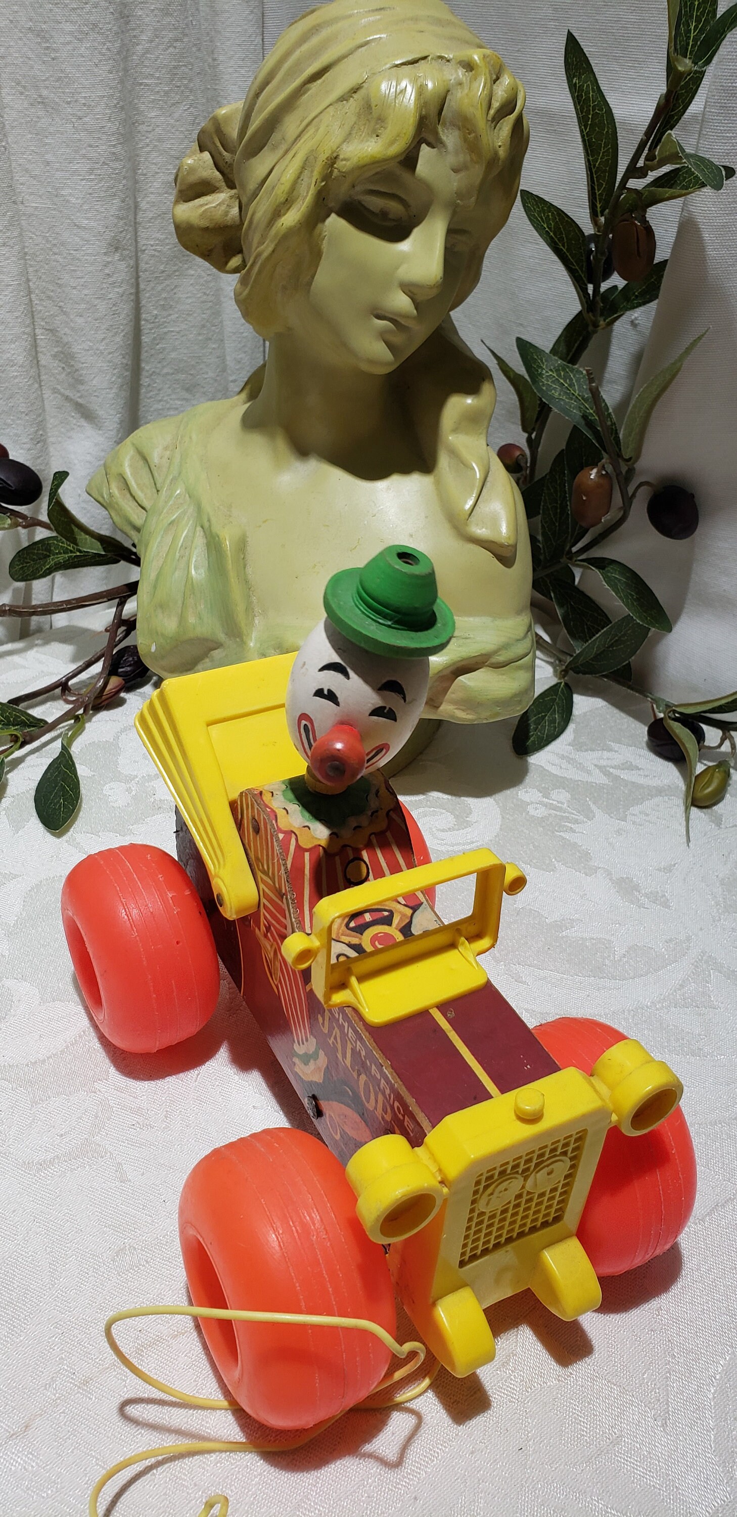 Vintage an Original Fisher Price Toys Jalopy Clown Car Pull - Etsy