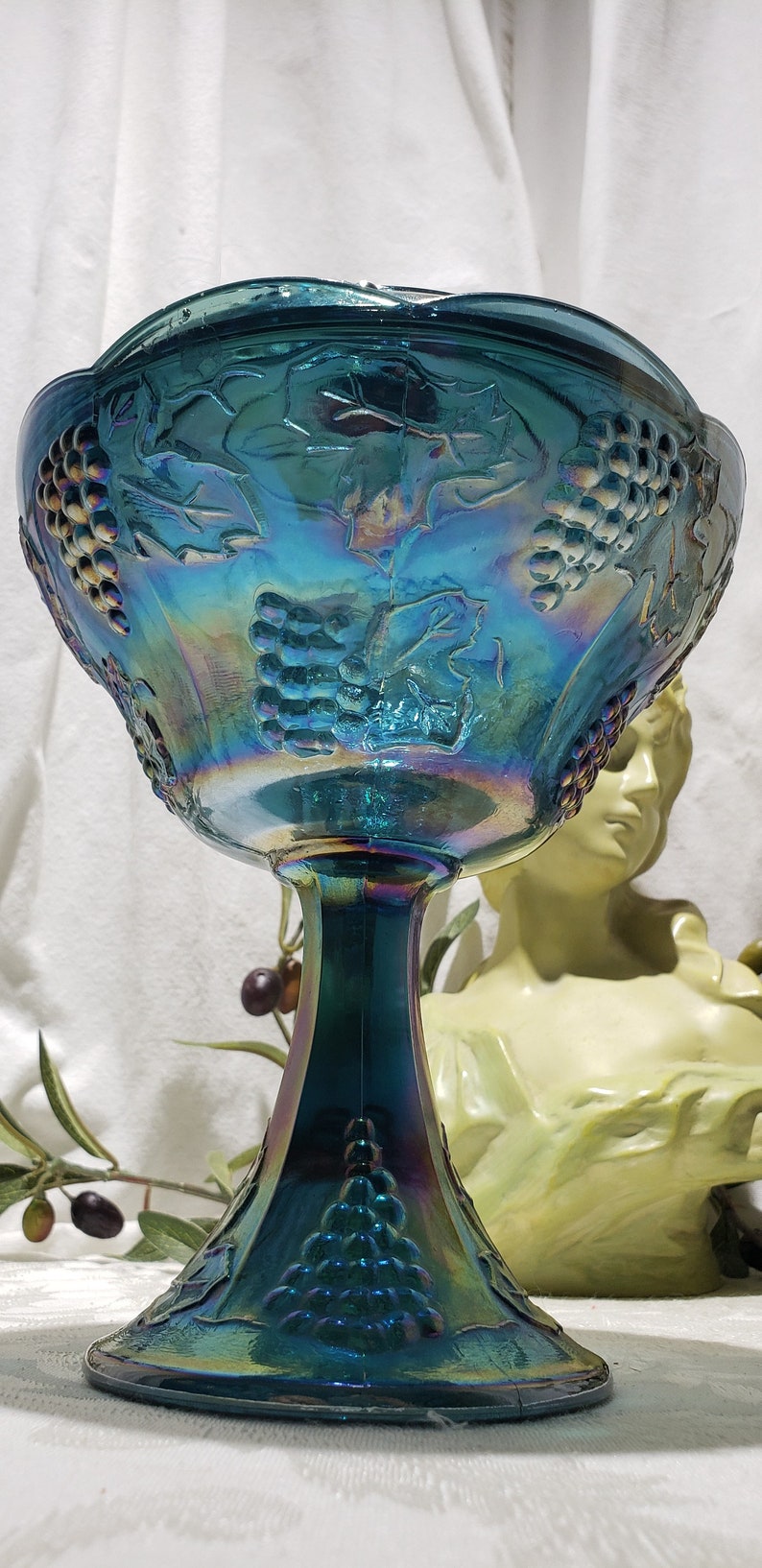 Gorgeous Beautiful Vintage Indiana Glass Harvest Grape Pattern - Etsy