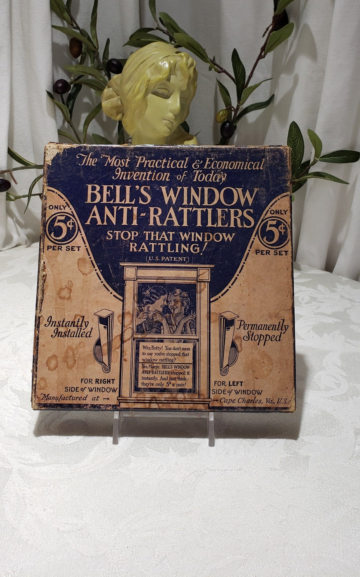 1930's Bell's Window Anti-rattlers Advertising Display Box – 39 Sets - Etsy