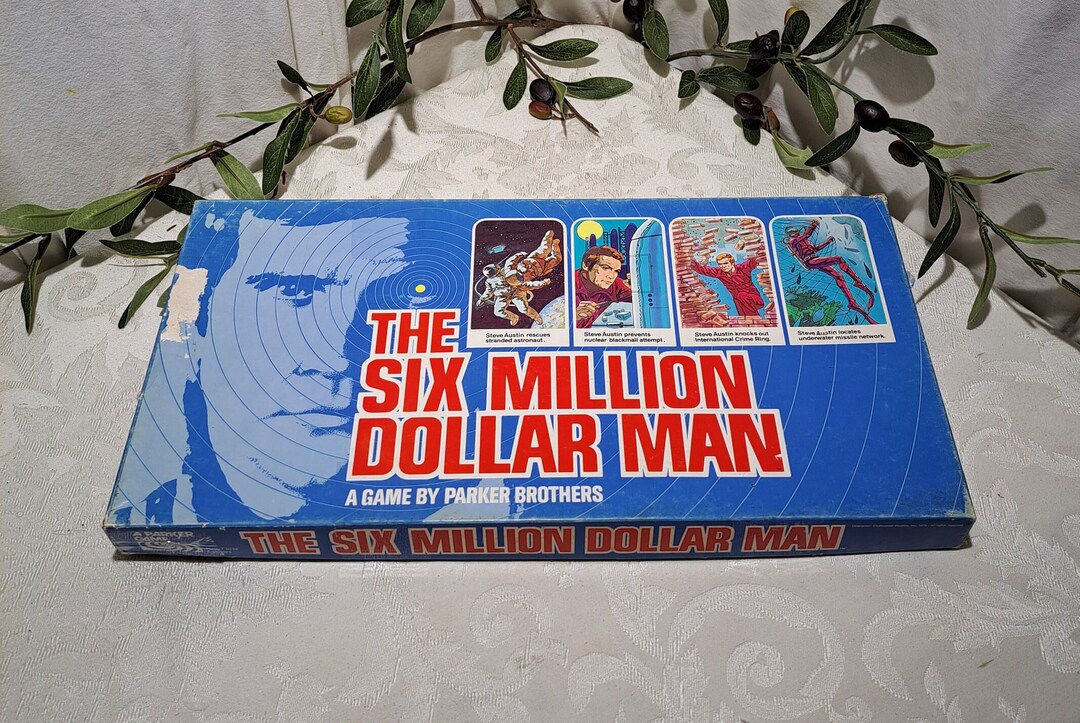 Vintage 1975 the Six Million Dollar Man Board Game by Parker Brothers ...
