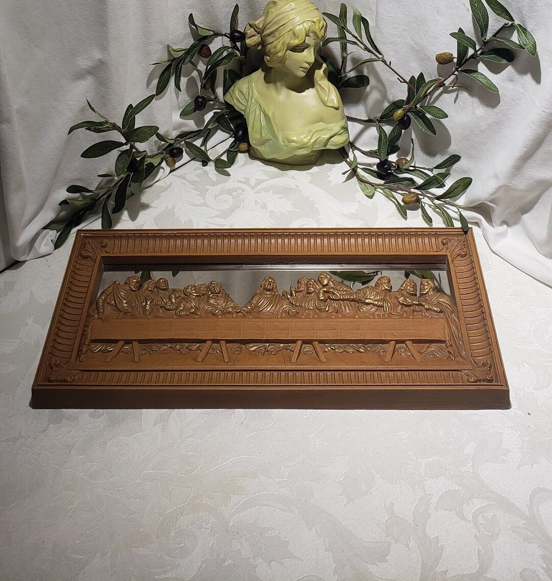 Vintage 1983 Homco No. 7651 the Last Supper Mirror Back Wall Plaque ...