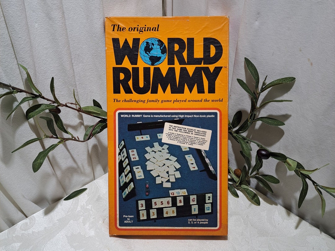 Rare Vintage 1977 Adell International, Inc. the Original World Rummy ...