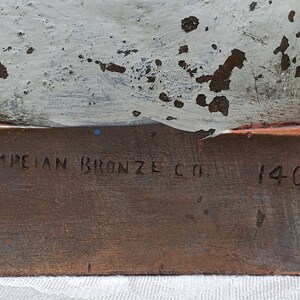 Vintage Electro-formed Bronze Clad With Original Poly Chroe Paint and ...