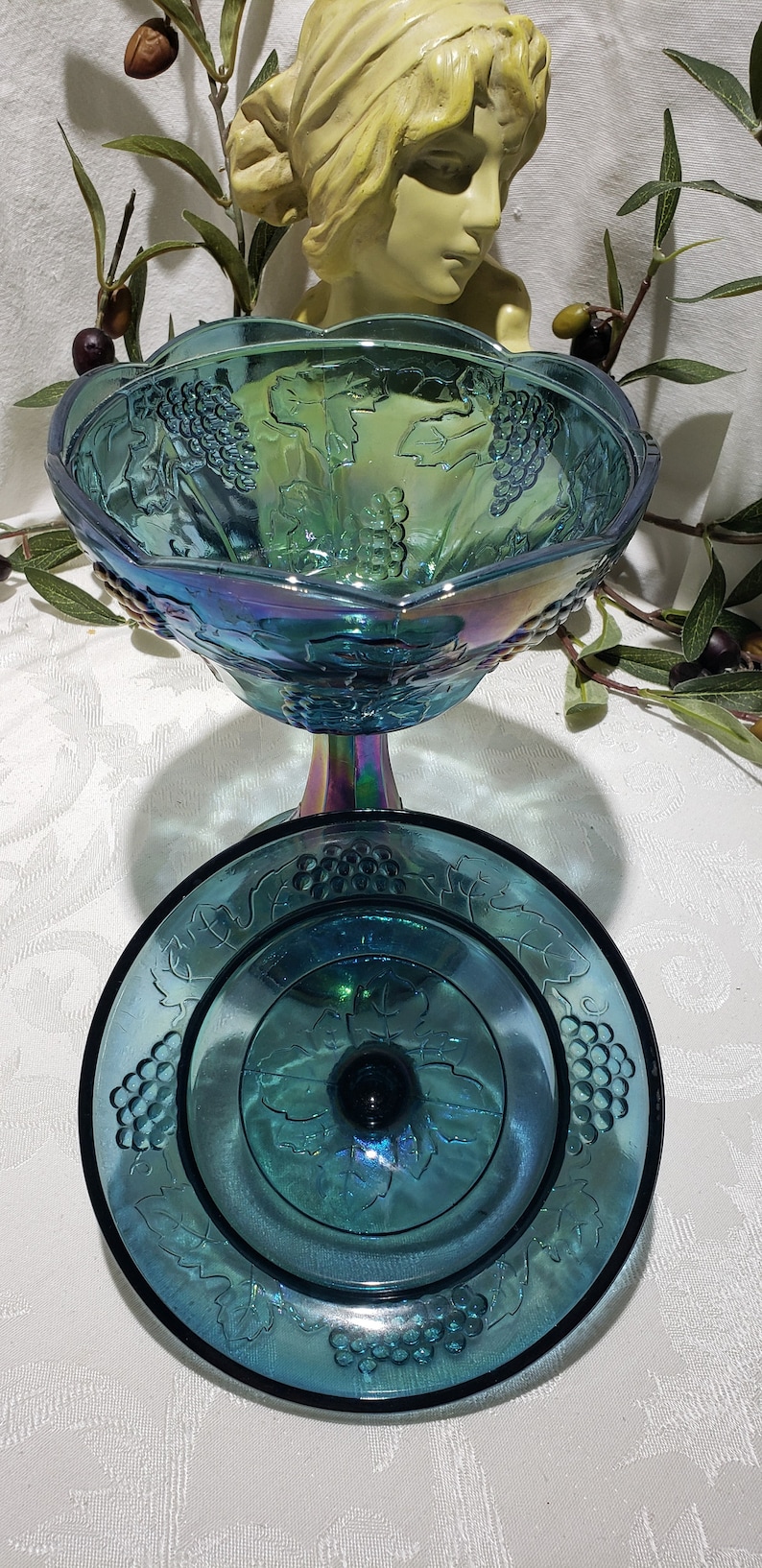 Gorgeous Beautiful Vintage Indiana Glass Harvest Grape Pattern - Etsy