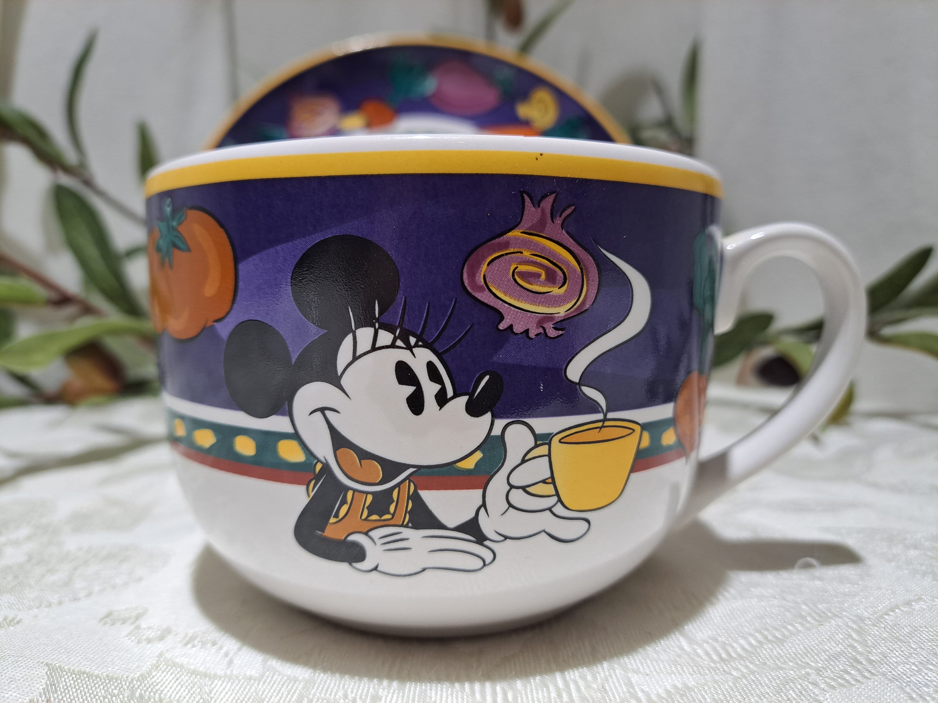 Vintage 4 Piece Disney's Minnie Mouse Stoneware Dinner Set - Etsy