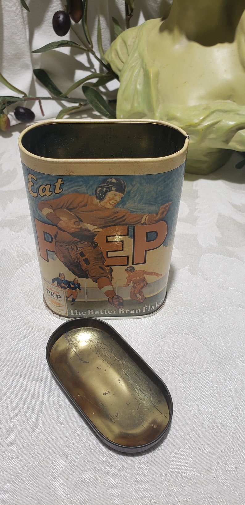 Vintage 1984 Kellogg's PEP Bran Flakes Retro Football | Etsy