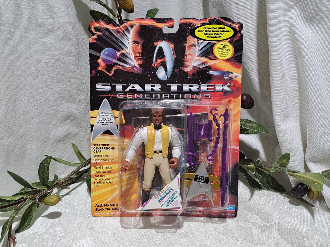 Vintage 1994 Lieutenant Commander Worf in 19th Century Outfit Star Trek ...