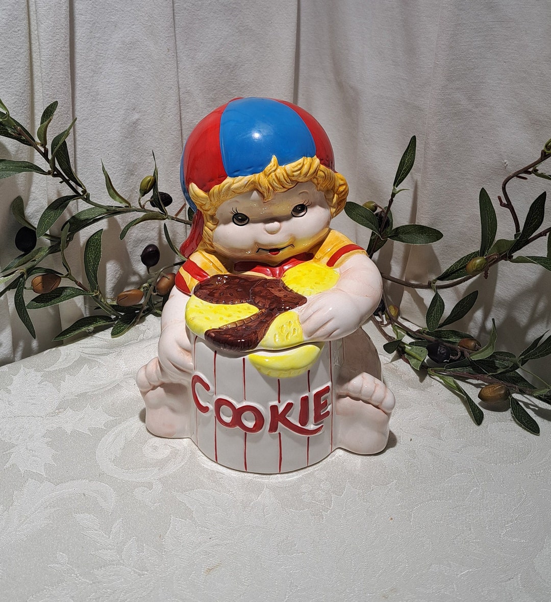 Vintage 1970's Baby Boy Gets Caught With His Hands in the Cookie Jar ...