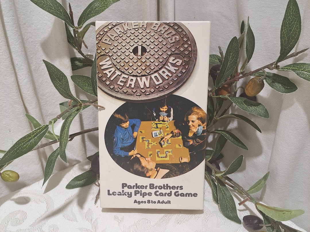 Vintage 1972 Waterworks Parker Brothers Leaky Pipe Card Game - Complete ...