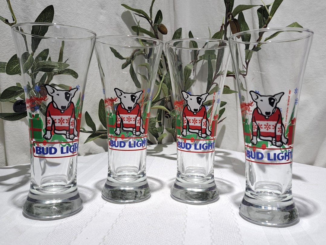 Vintage 1987 Set of 4 12oz Bud Light Spuds Mackenzie "the Original ...