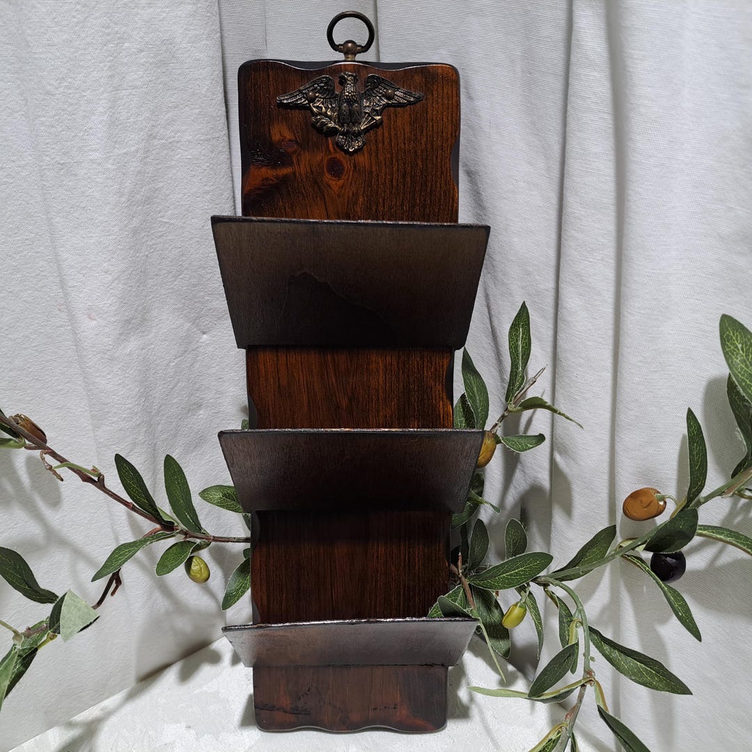 Vintage Early American Federal Colonial and American Eagle Design Wood ...
