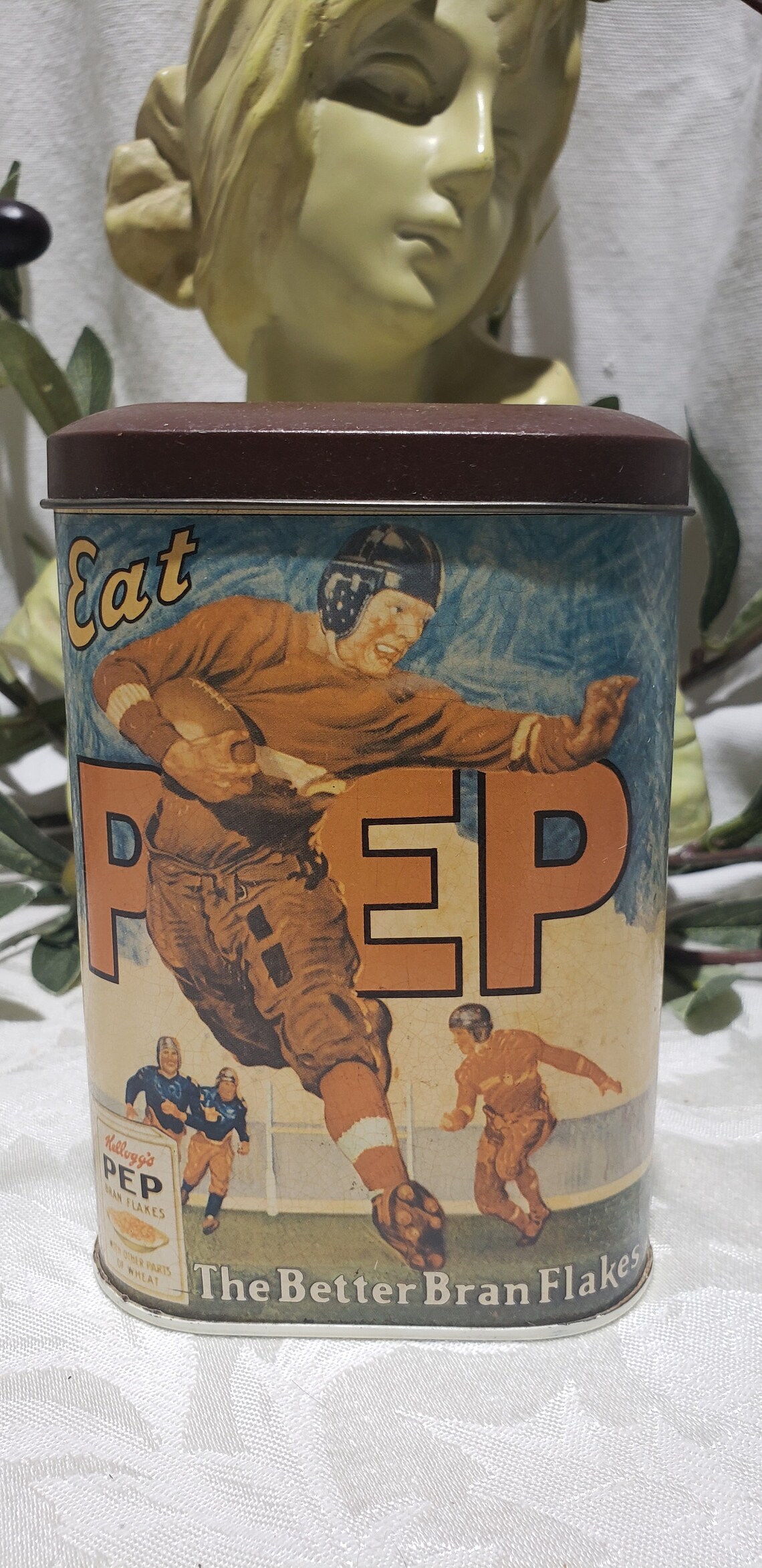 Vintage 1984 Kellogg's PEP Bran Flakes Retro Football | Etsy