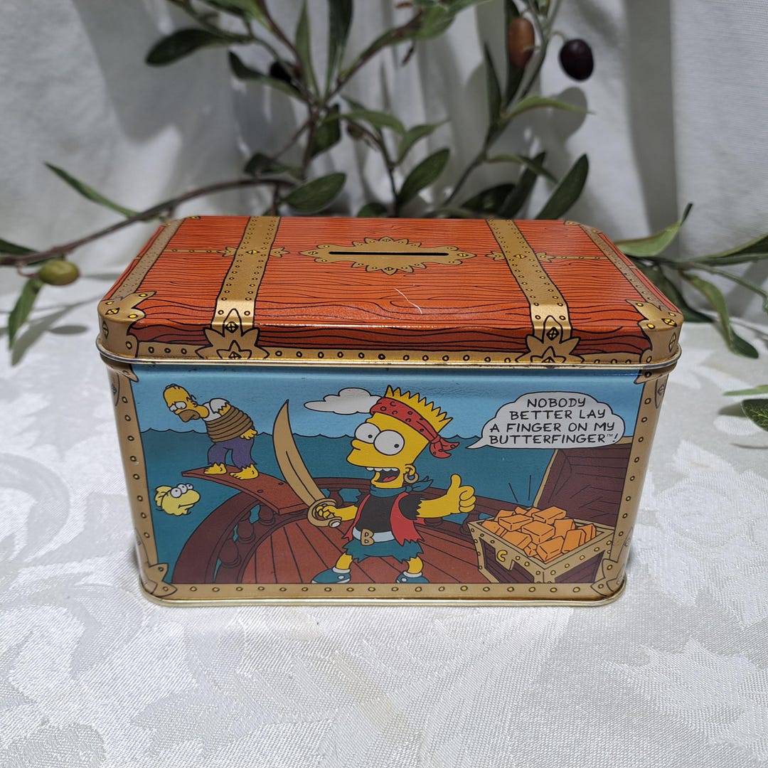 Vintage 1992 Nestle Chocolate the Simpsons Pirate Themed Treasure Chest ...