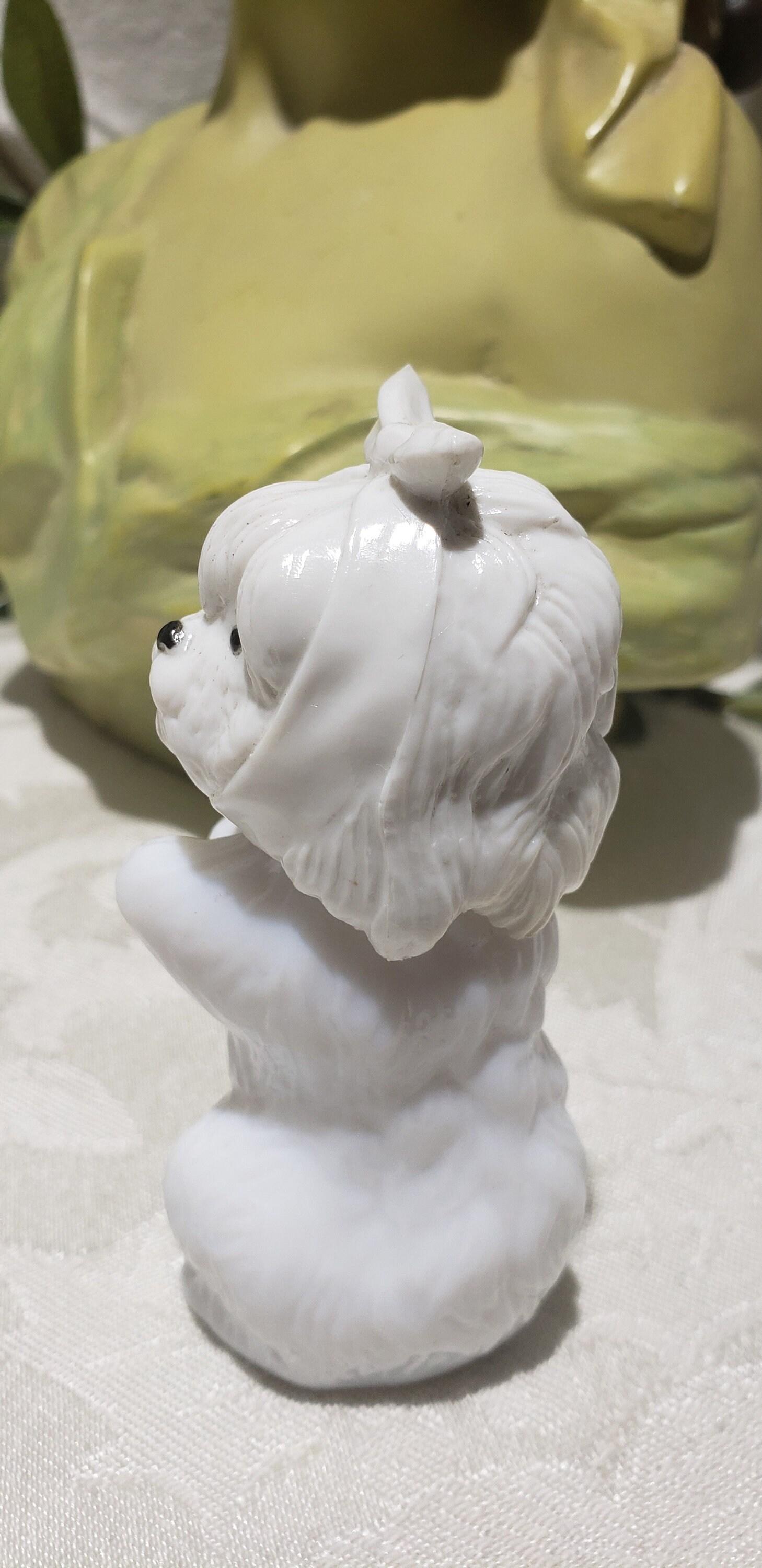 Adorable Vintage Milk Glass Avon Maltese Terrier With - Etsy