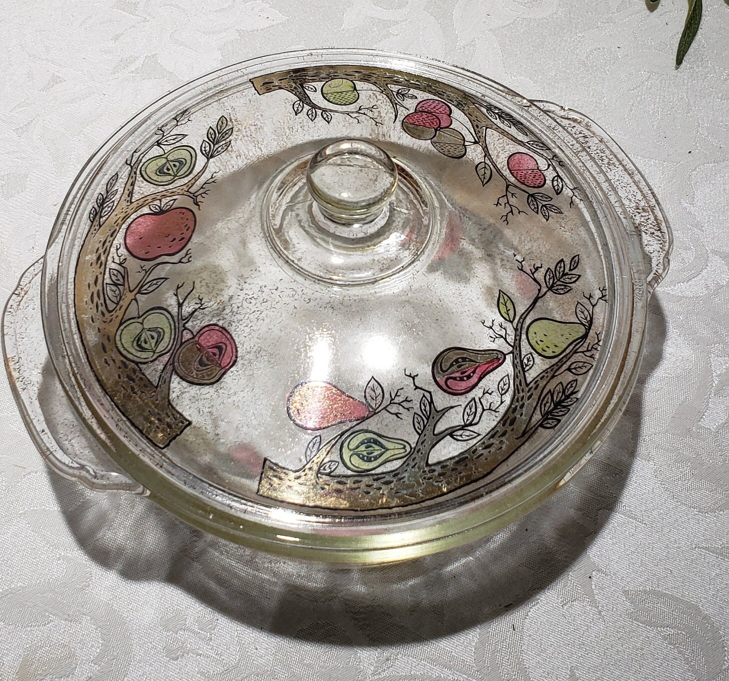 Vintage Mid Century Fire King Fruit Casserole Dish With Lid - Etsy