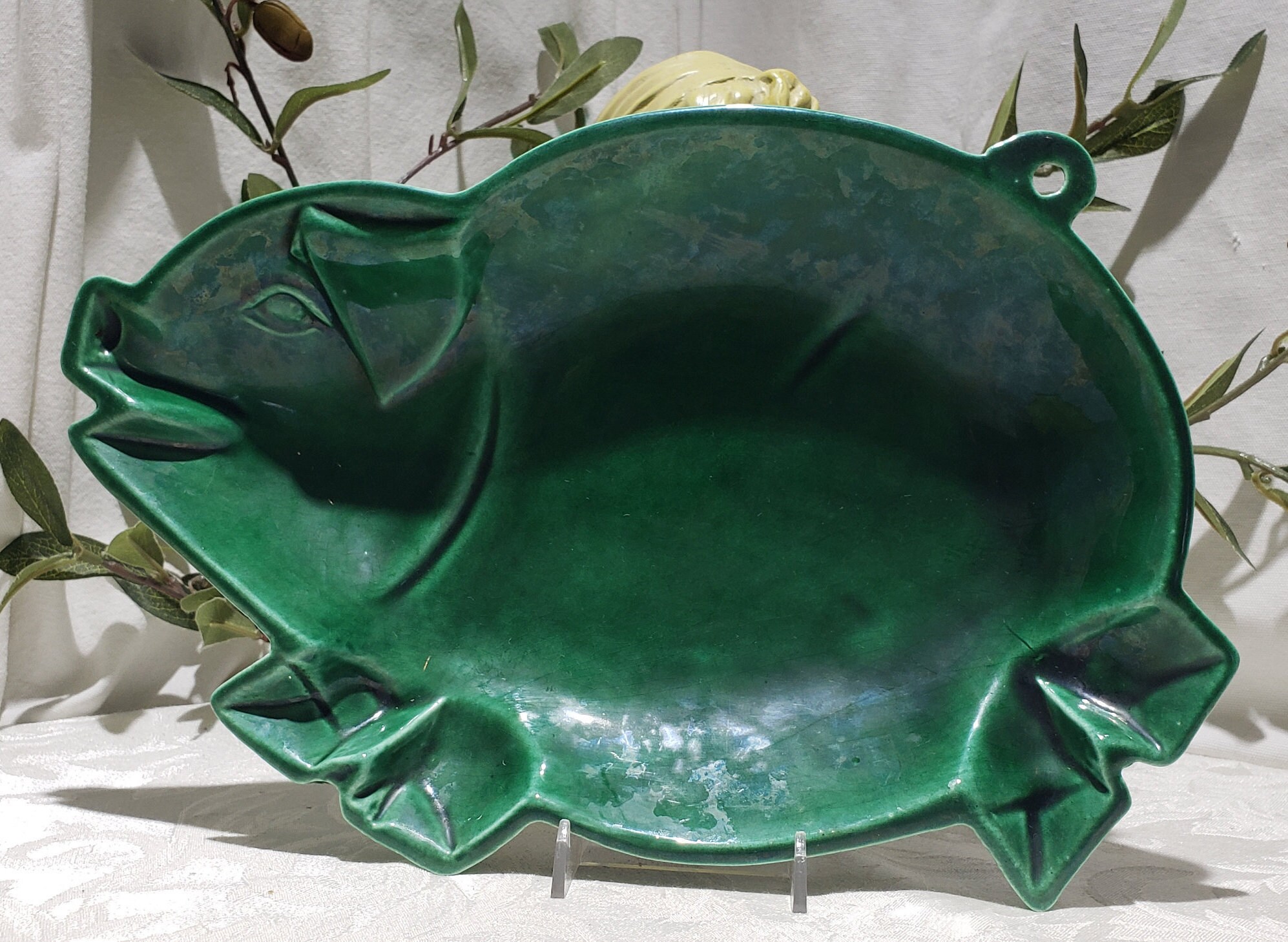 Rare Find Vintage 1951 Florette Murray Glazed Ceramic Pig With | Etsy